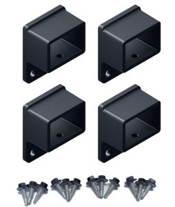 Pool Fence Panel Fittings Set - 4 brackets with screws - Suncoast Fencing